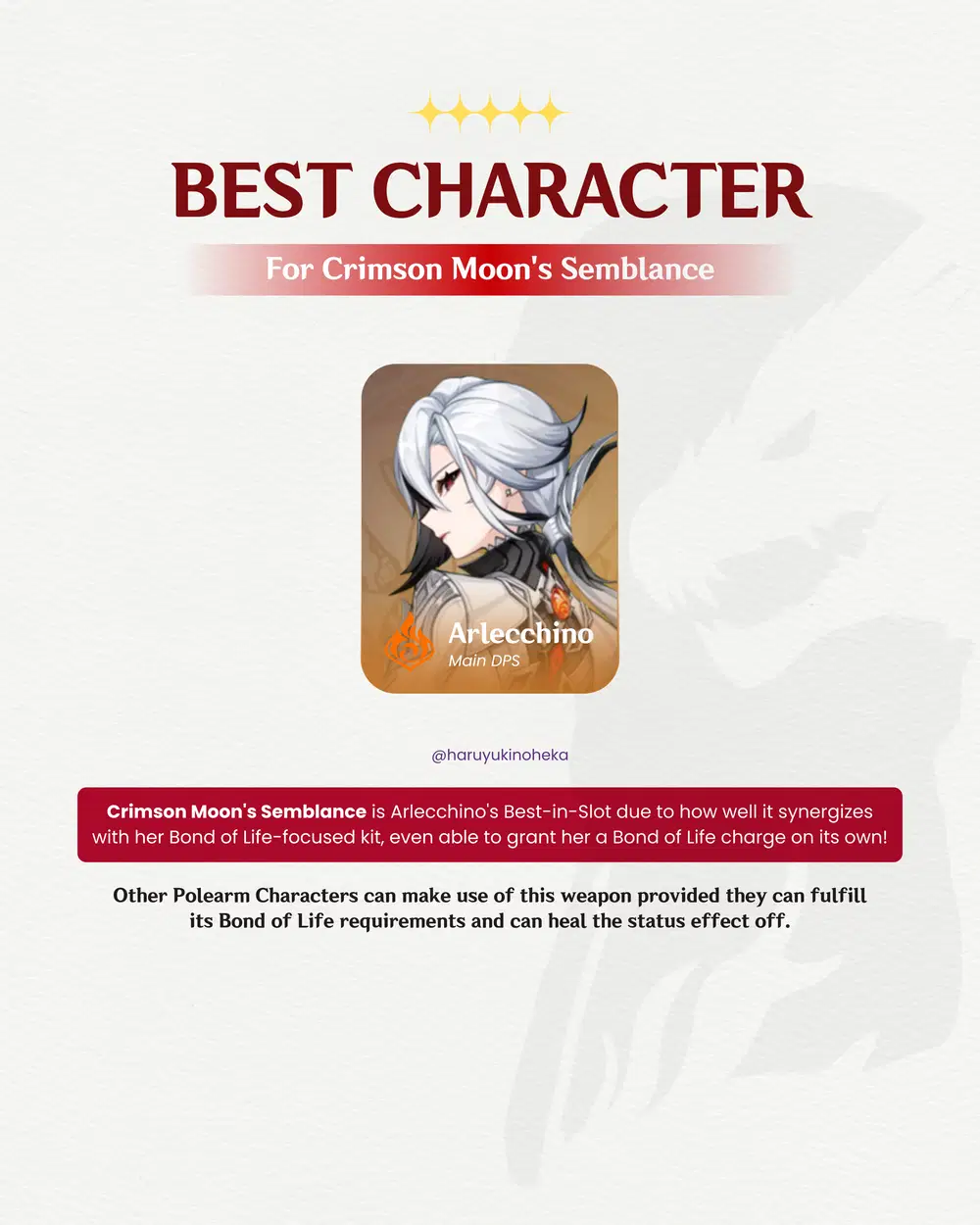 [Weapon Guide] Crimson Moon's Semblance 🔥 Genshin Impact | HoYoLAB