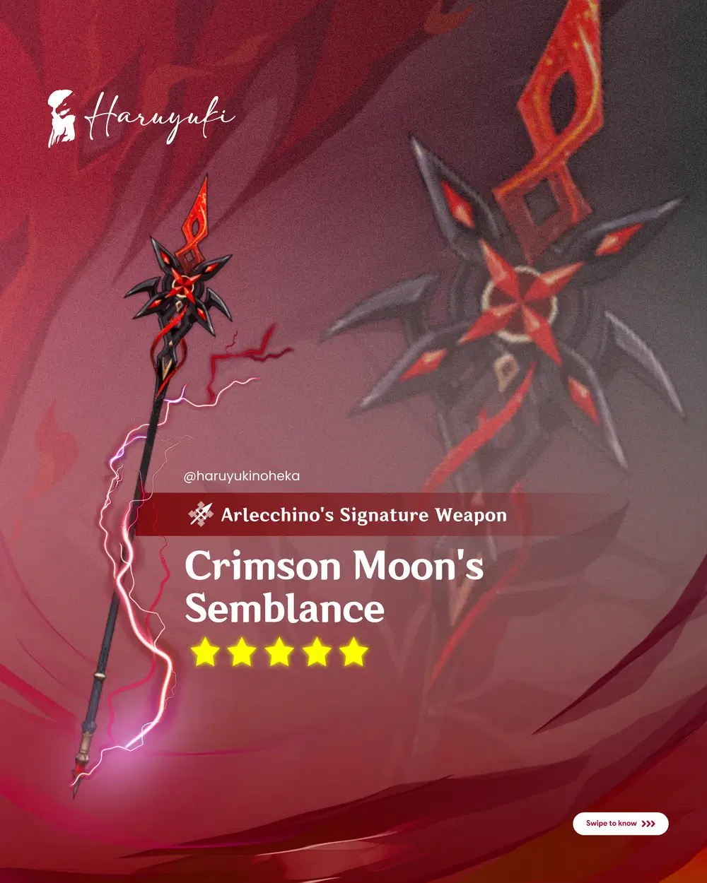 [Weapon Guide] Crimson Moon's Semblance 🔥 Genshin Impact | HoYoLAB
