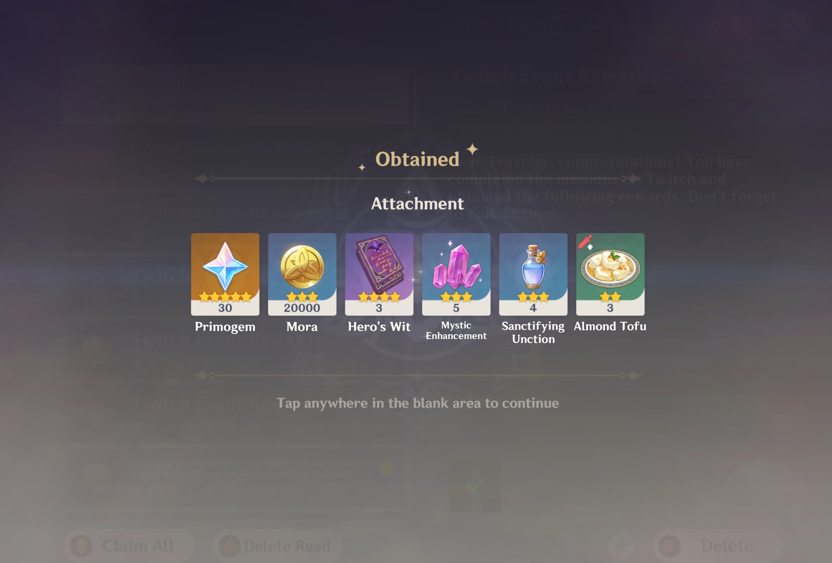 Twitch Drop - Genshin Update version 4.6 Genshin Impact | HoYoLAB