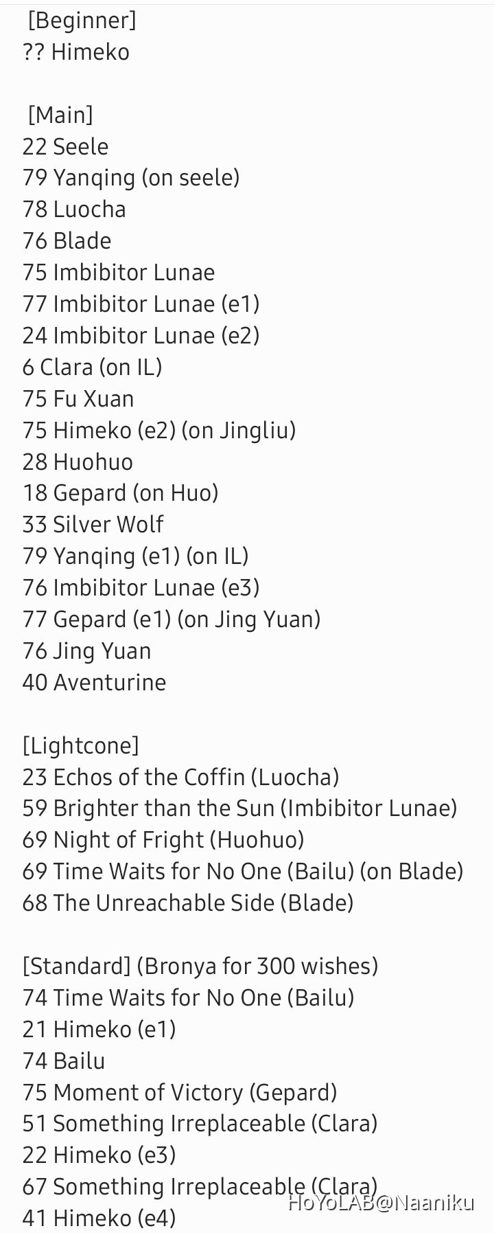 HSR year 1 wishes Honkai: Star Rail | HoYoLAB