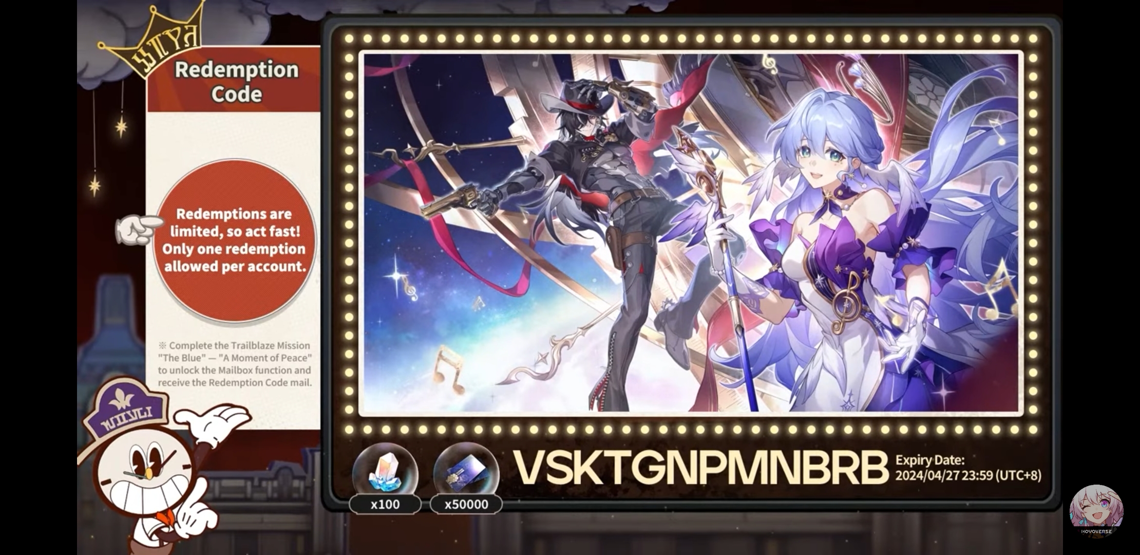 Then Wake to Weep HSR 2.2 Redemption Codes Honkai: Star Rail | HoYoLAB