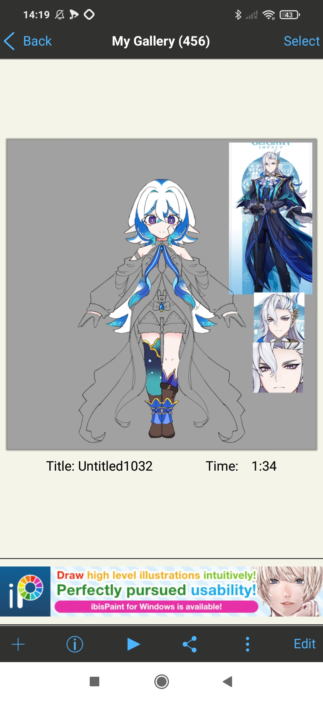 day 3 of redesigning Octavia (my oc) Genshin Impact | HoYoLAB