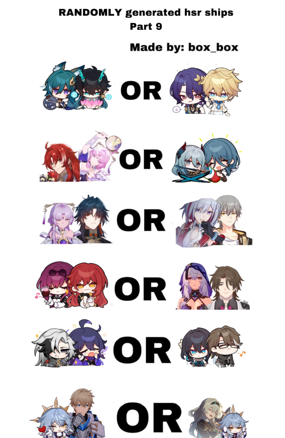 Randomly generated hsr ships, part 9🤓☝️ Honkai: Star Rail | HoYoLAB