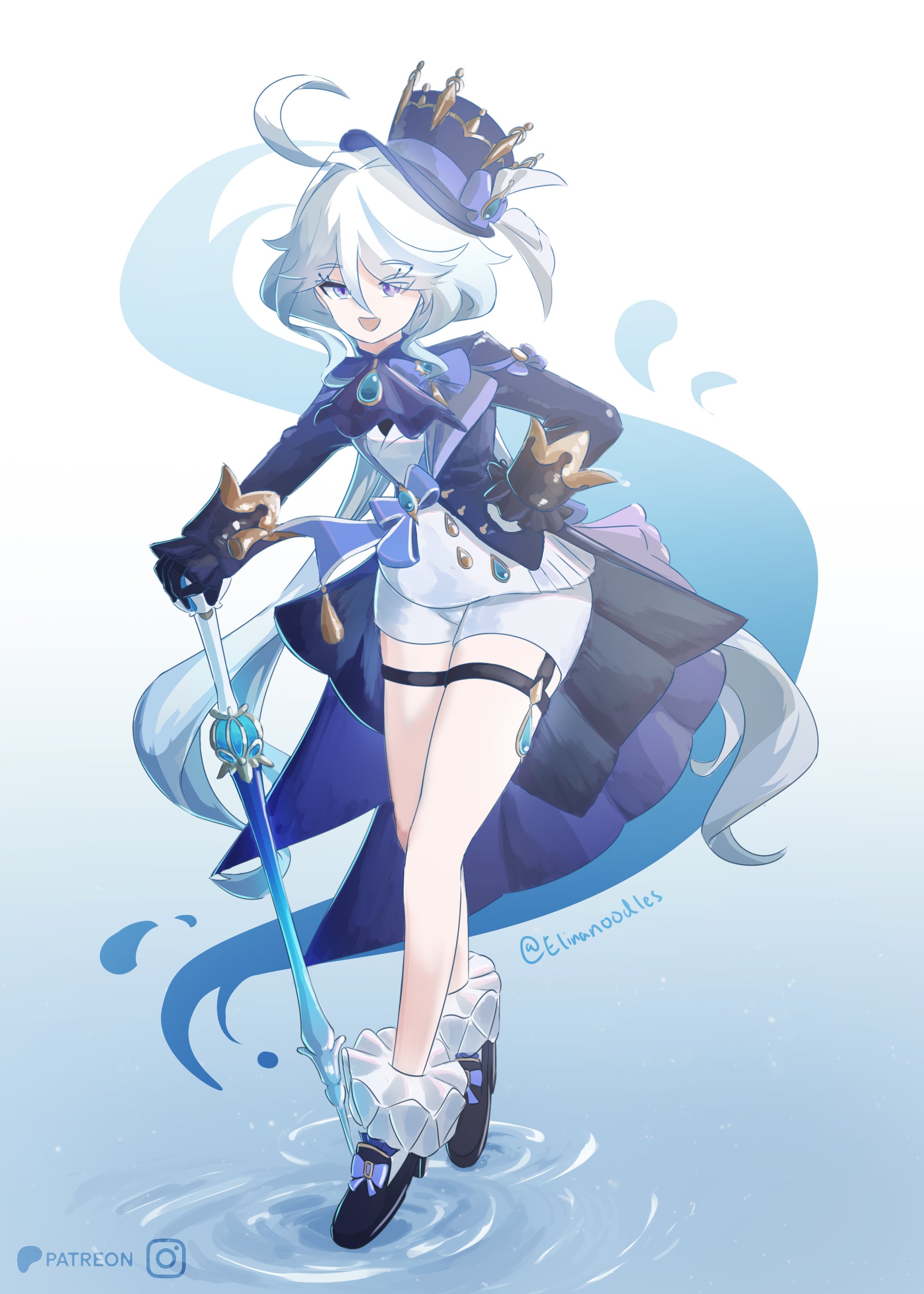 Furina Fanarts Day 11 because me wants badge Genshin Impact | HoYoLAB