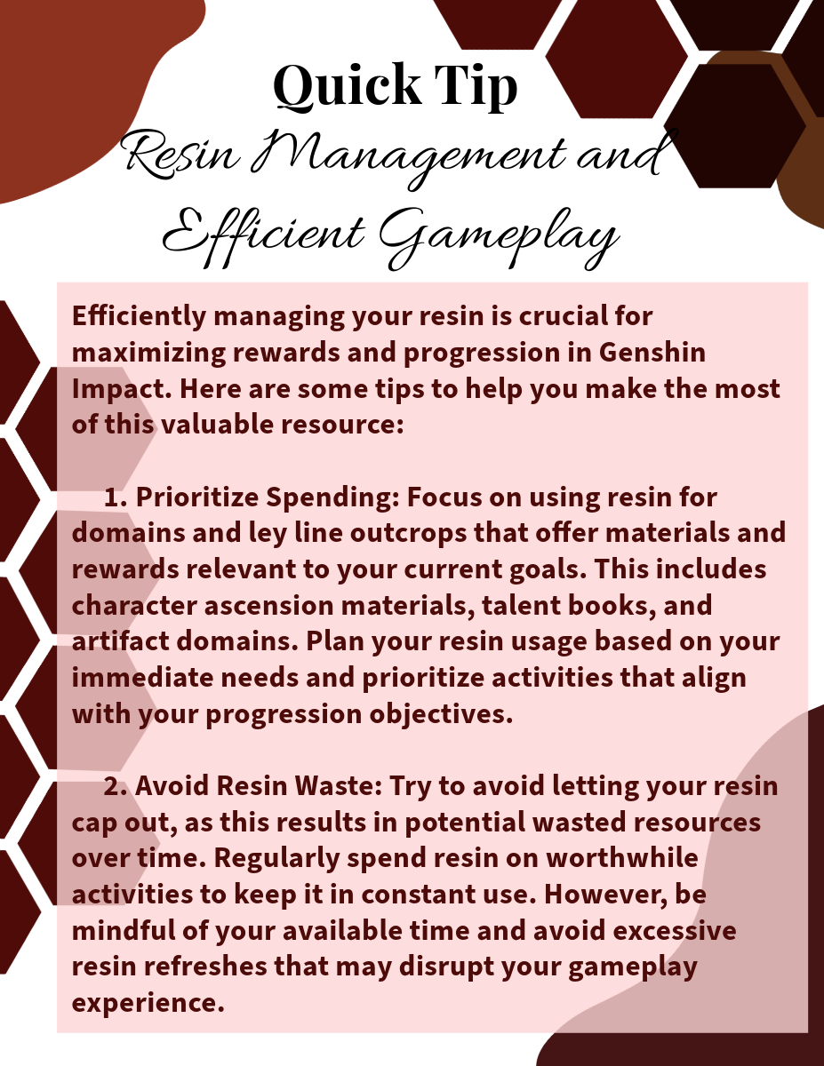 Quick Tip: Resin Management and Efficient Gameplay Genshin Impact | HoYoLAB