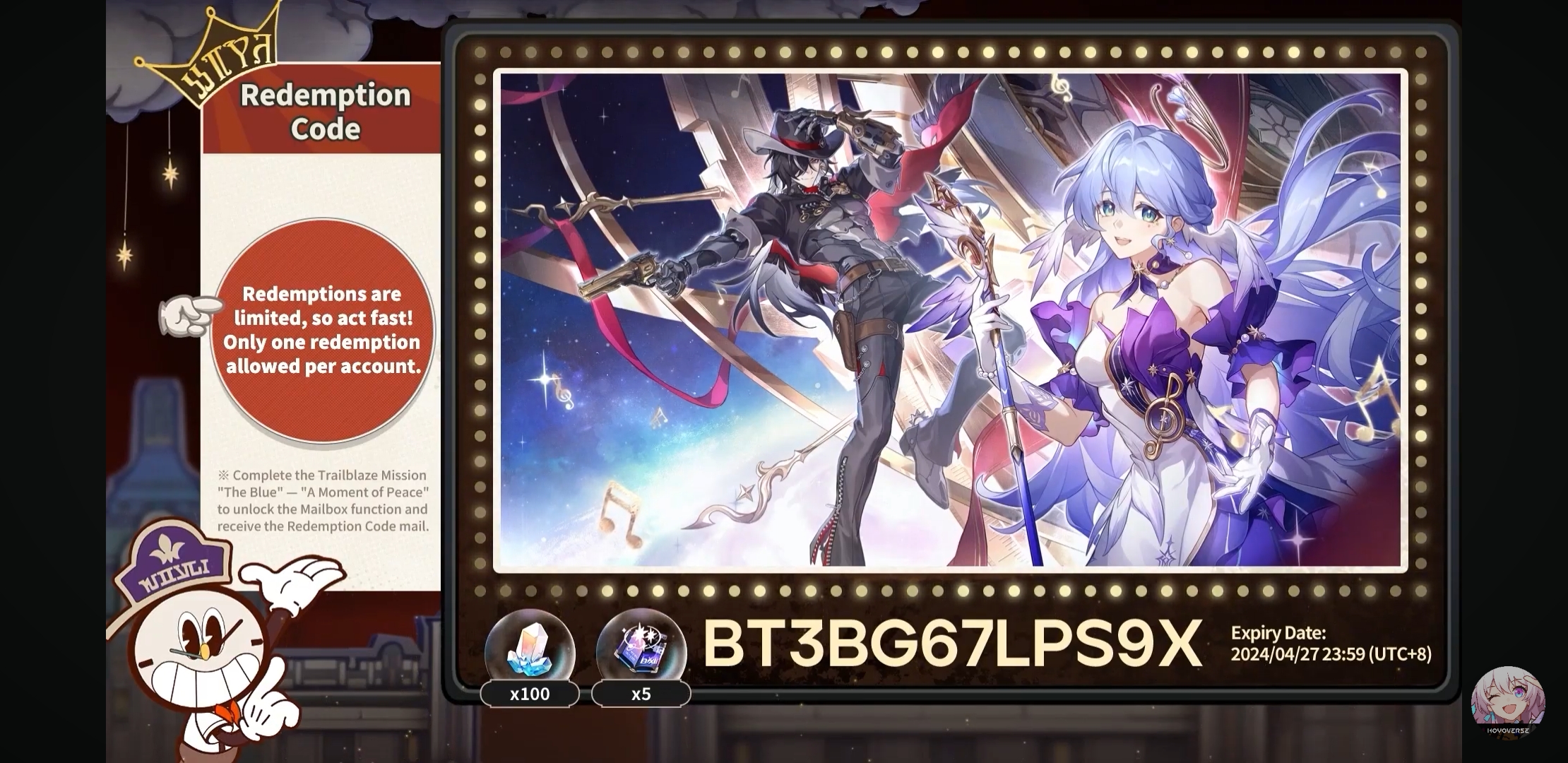 NEW HRS CODES FROM LIVE 26.04! Honkai: Star Rail | HoYoLAB