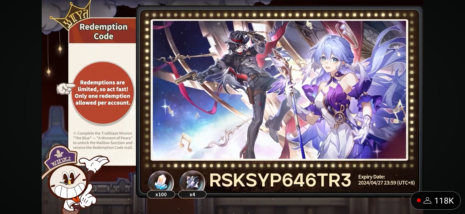 HSR STREAM CODES Honkai: Star Rail | HoYoLAB
