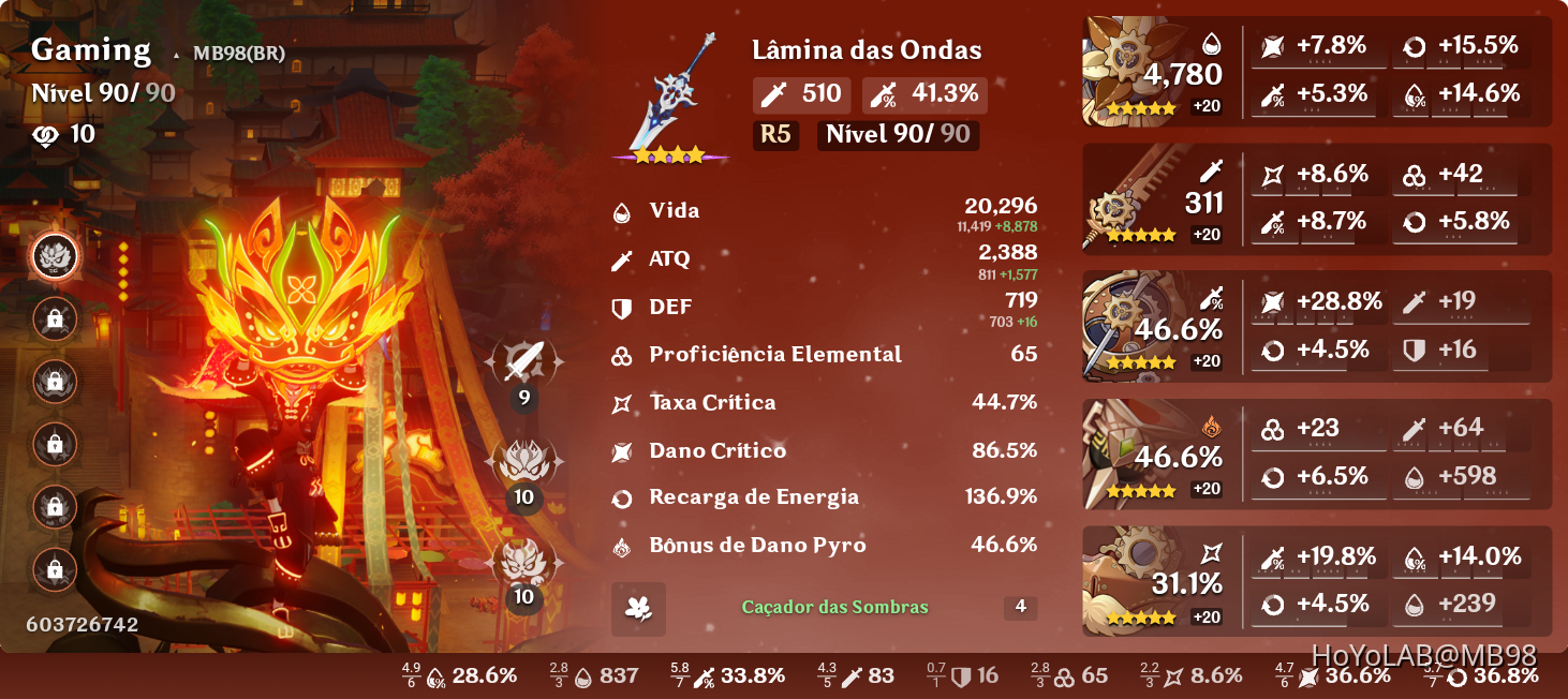Minha Build do Gaming Genshin Impact | HoYoLAB