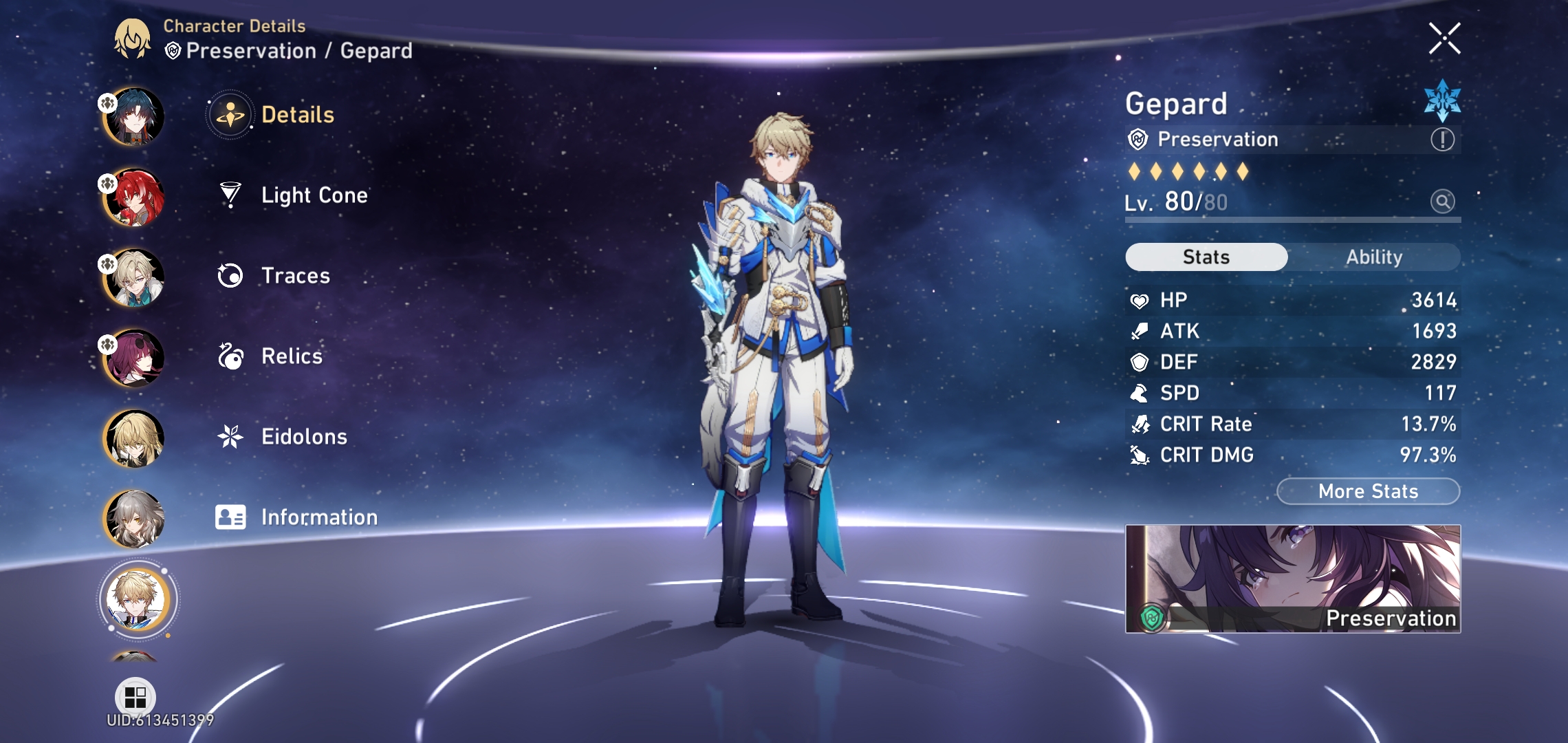 My current build on Gepard! Honkai: Star Rail | HoYoLAB