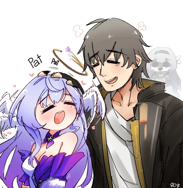 Caelus patting Robin (@WHO_808) Honkai: Star Rail | HoYoLAB