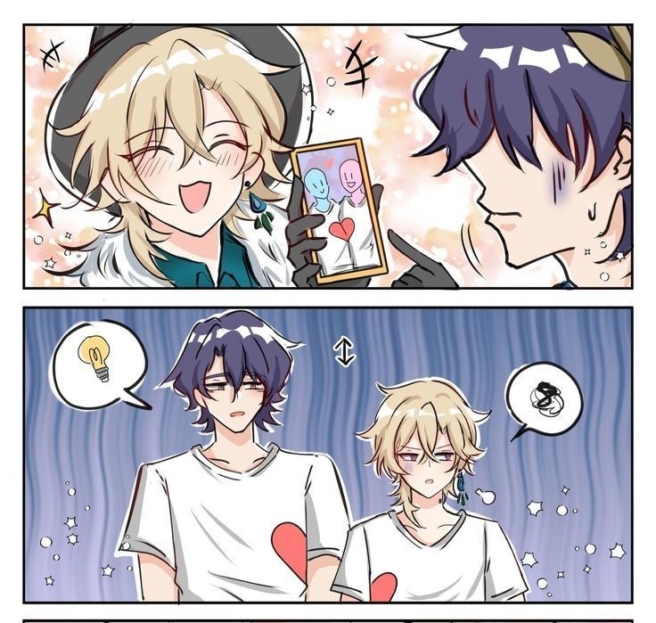 Let’s Try A Cute Couples Shirt - Aventurine x Dr. Ratio Honkai: Star ...