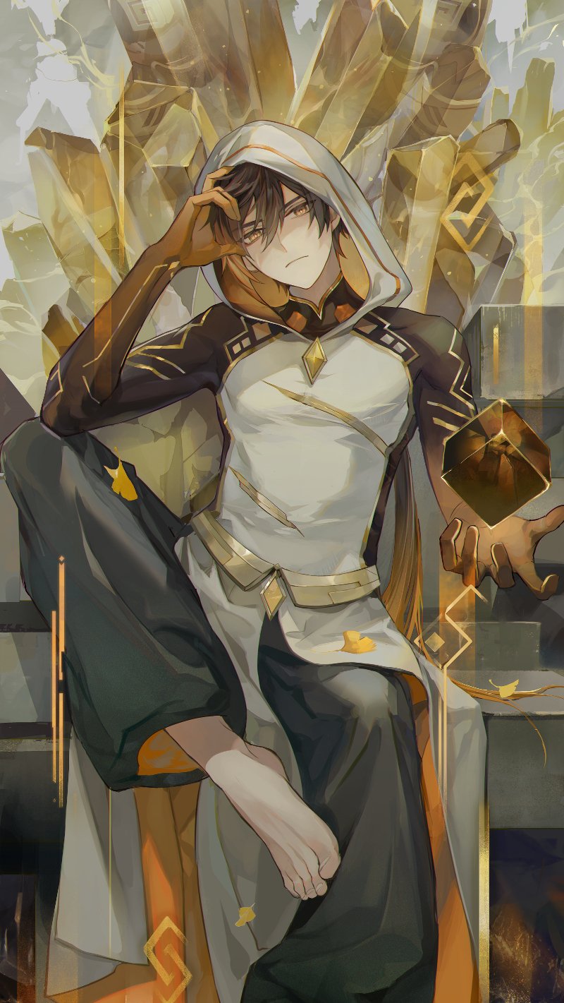 I’m back! Found more art of Zhongli the Geo God! Genshin Impact | HoYoLAB