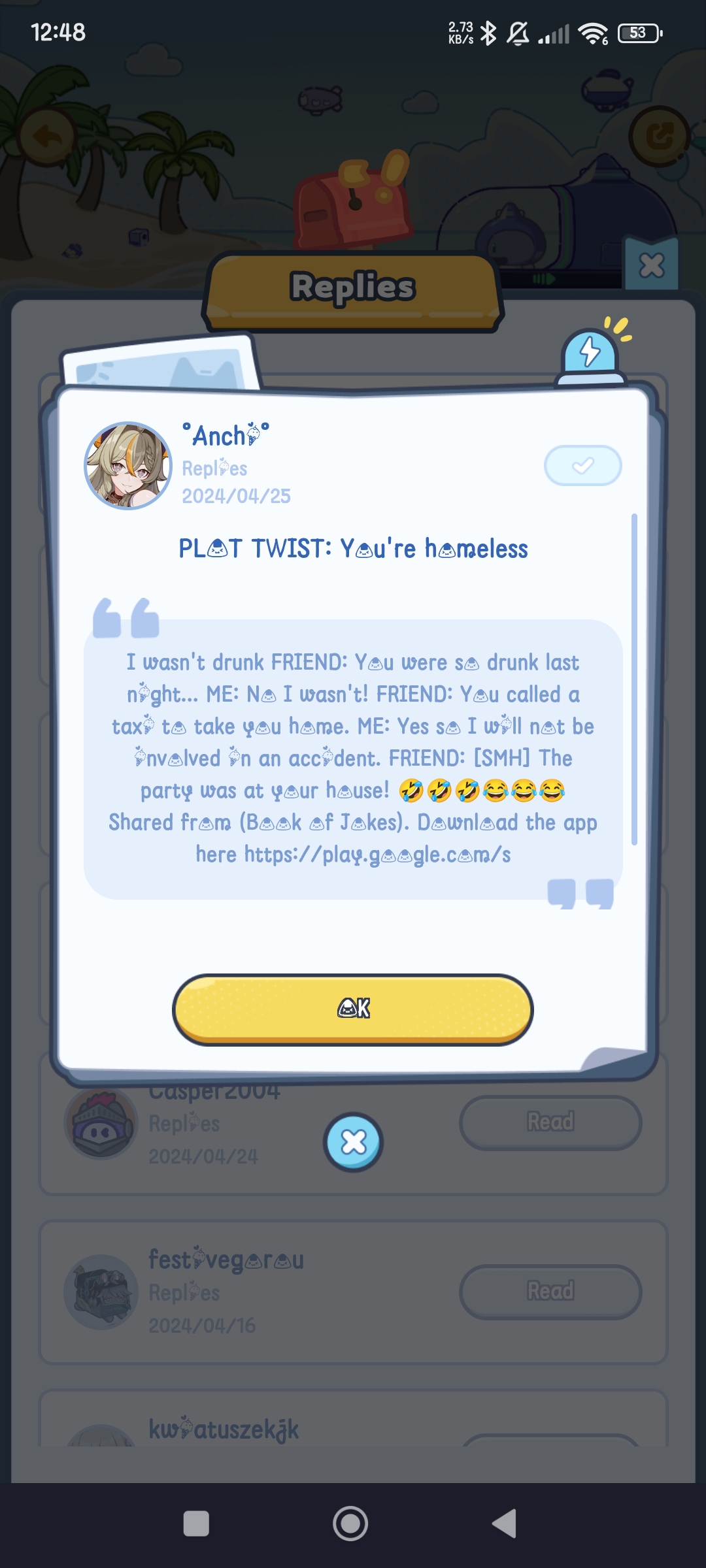 Bottle mi replies | HoYoLAB