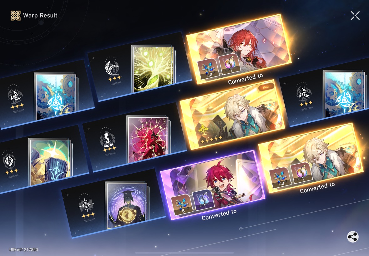 My luckiest ten pull ever Honkai: Star Rail | HoYoLAB