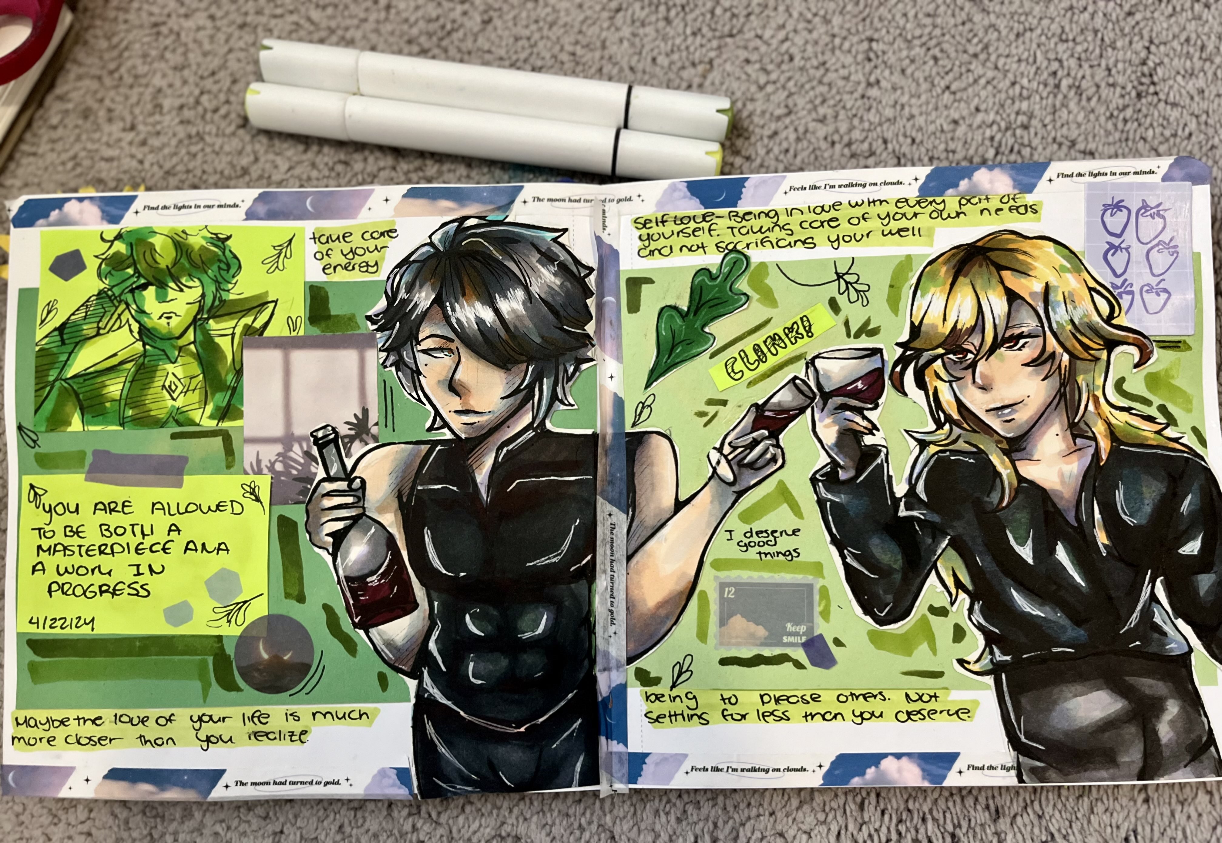 Kavehtham Sketchbook Spread Genshin Impact | HoYoLAB