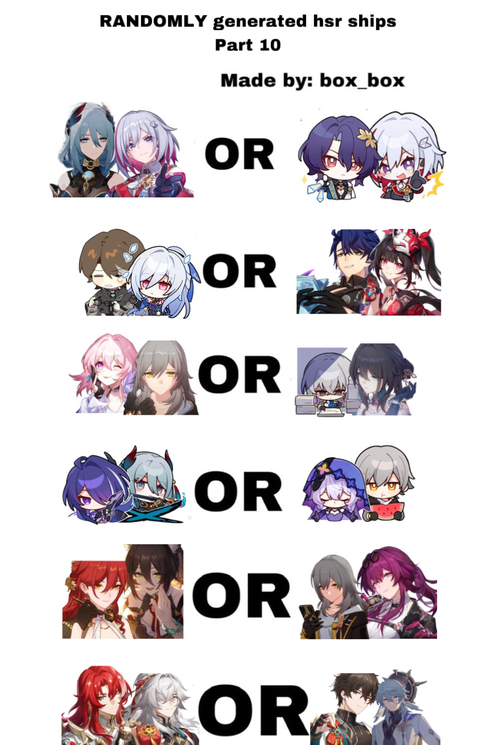 RANDOMLY generated hsr ships, part 10 Honkai: Star Rail | HoYoLAB