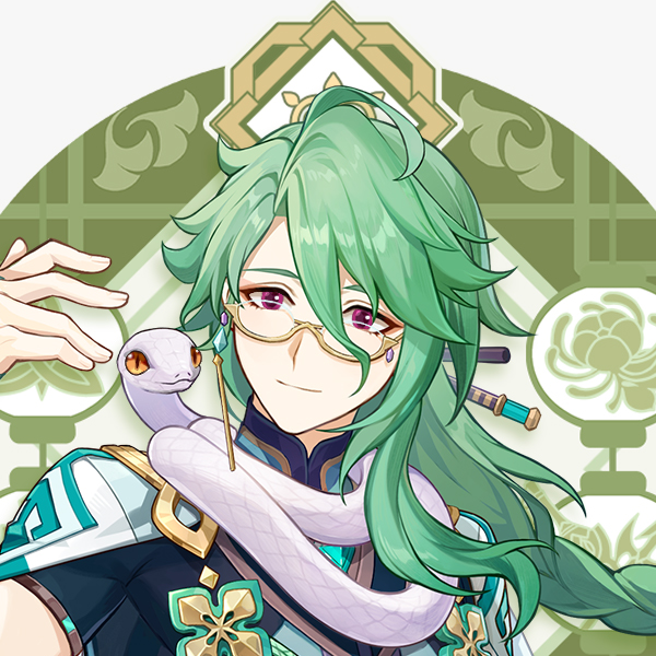 Baizhu with Changsheng's eyes 🐍💜 Genshin Impact | HoYoLAB