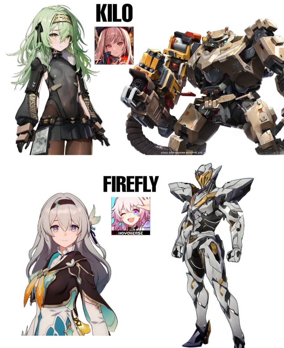 Firefly and Kilo ( Star Rail and Nikke ) Honkai: Star Rail | HoYoLAB