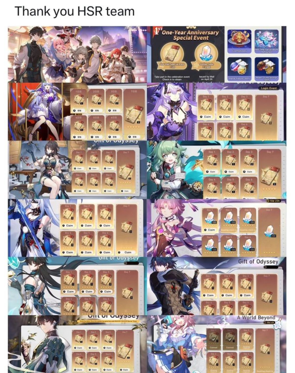 Thank you HSR team Honkai: Star Rail | HoYoLAB