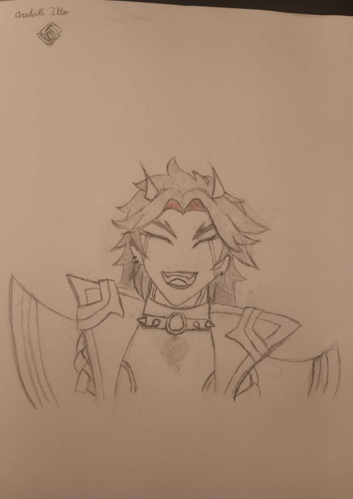 Itto drawing for @narwhalmart Genshin Impact | HoYoLAB