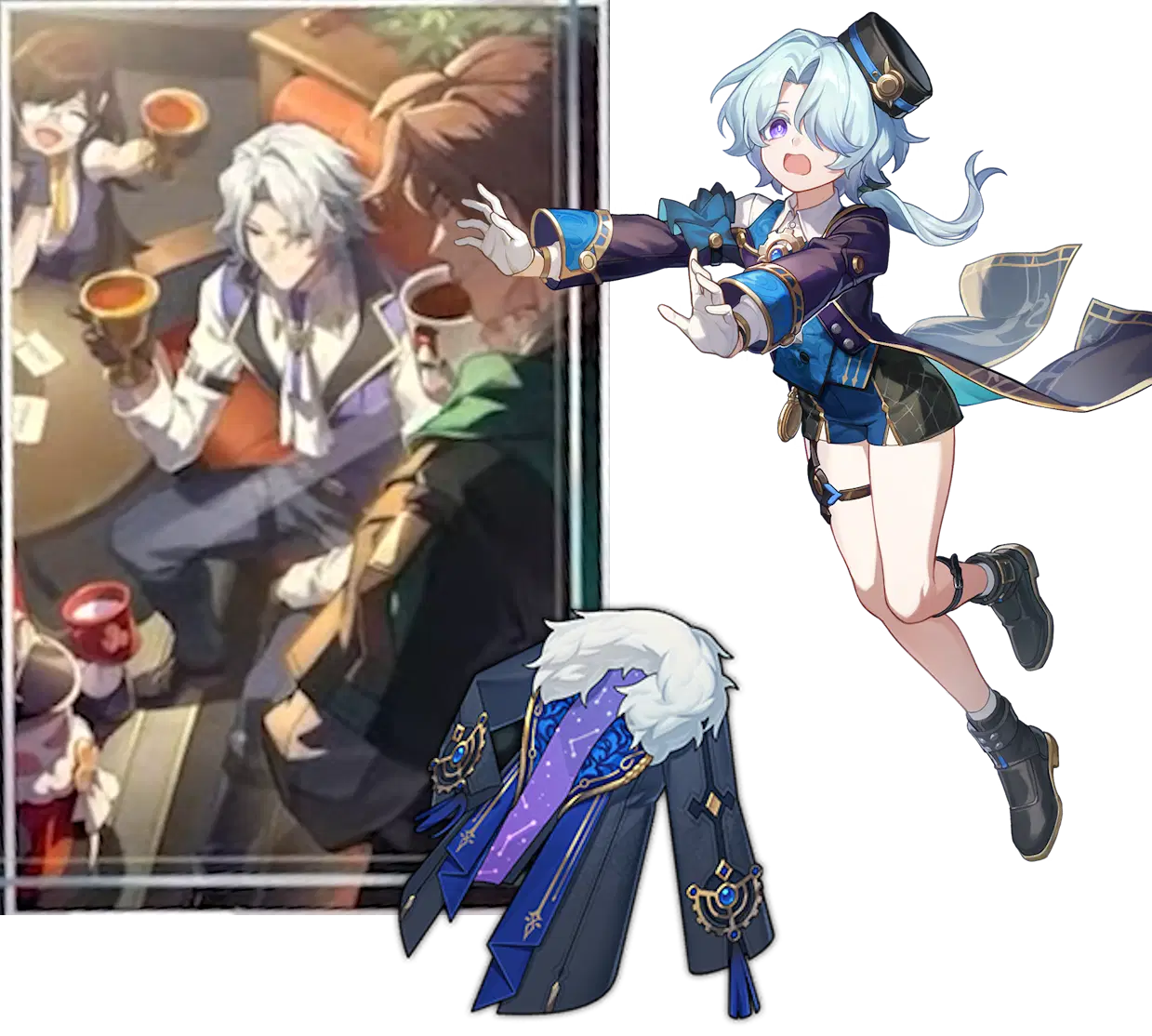 That's totally Mikhail/Watchmaker/Misha's grandpa Honkai: Star Rail ...