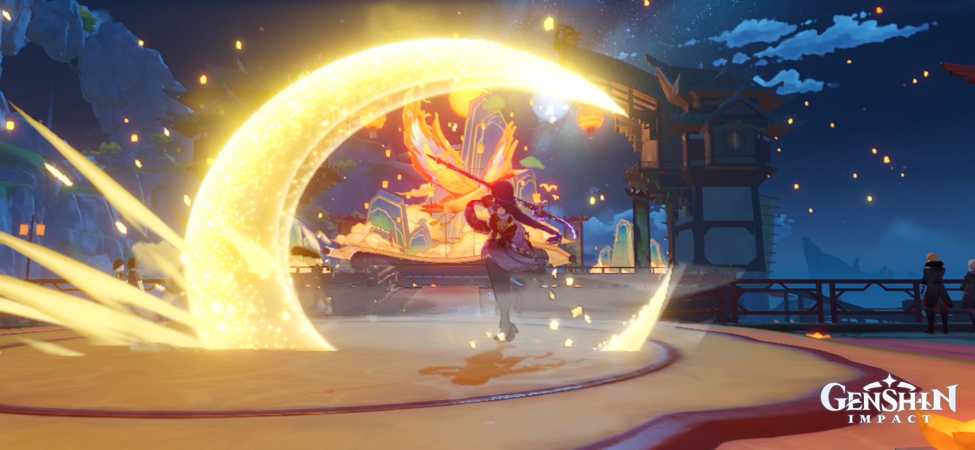 I present to you the most prettiest charged attacks among polearm users ...