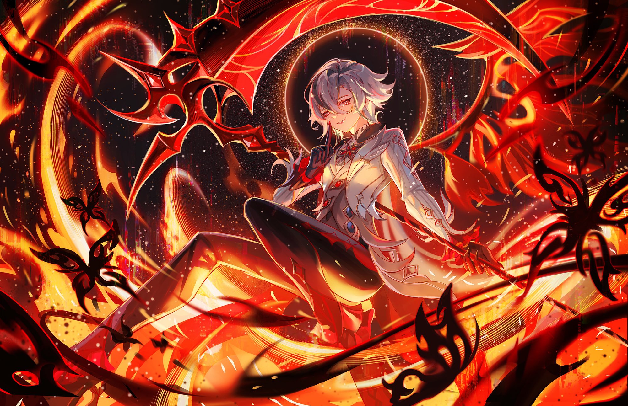 Arlecchino's fan art by Jessica Wijaya Genshin Impact | HoYoLAB