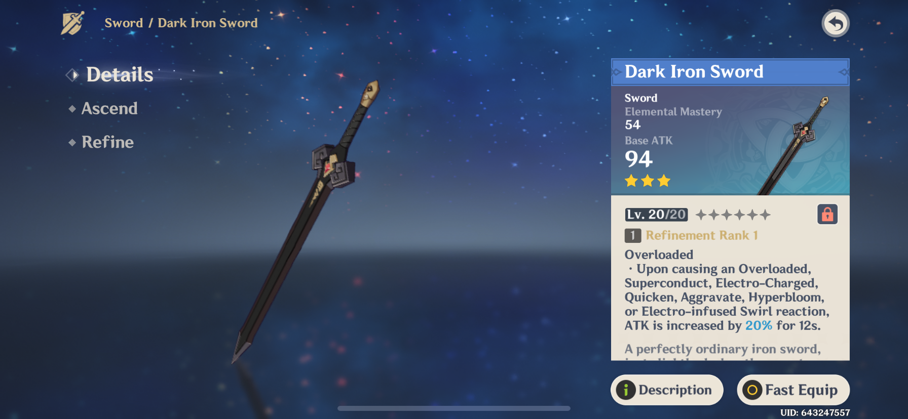 Second dark iron sword?! Genshin Impact | HoYoLAB