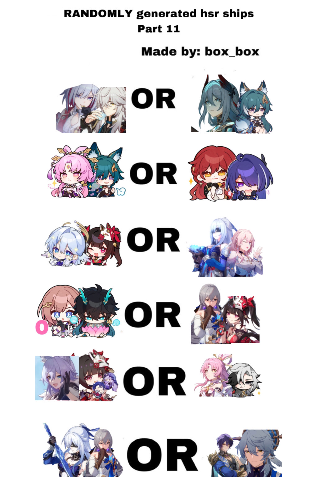 RANDOMLY generated hsr Ships,part 11⭐️ Honkai: Star Rail | HoYoLAB