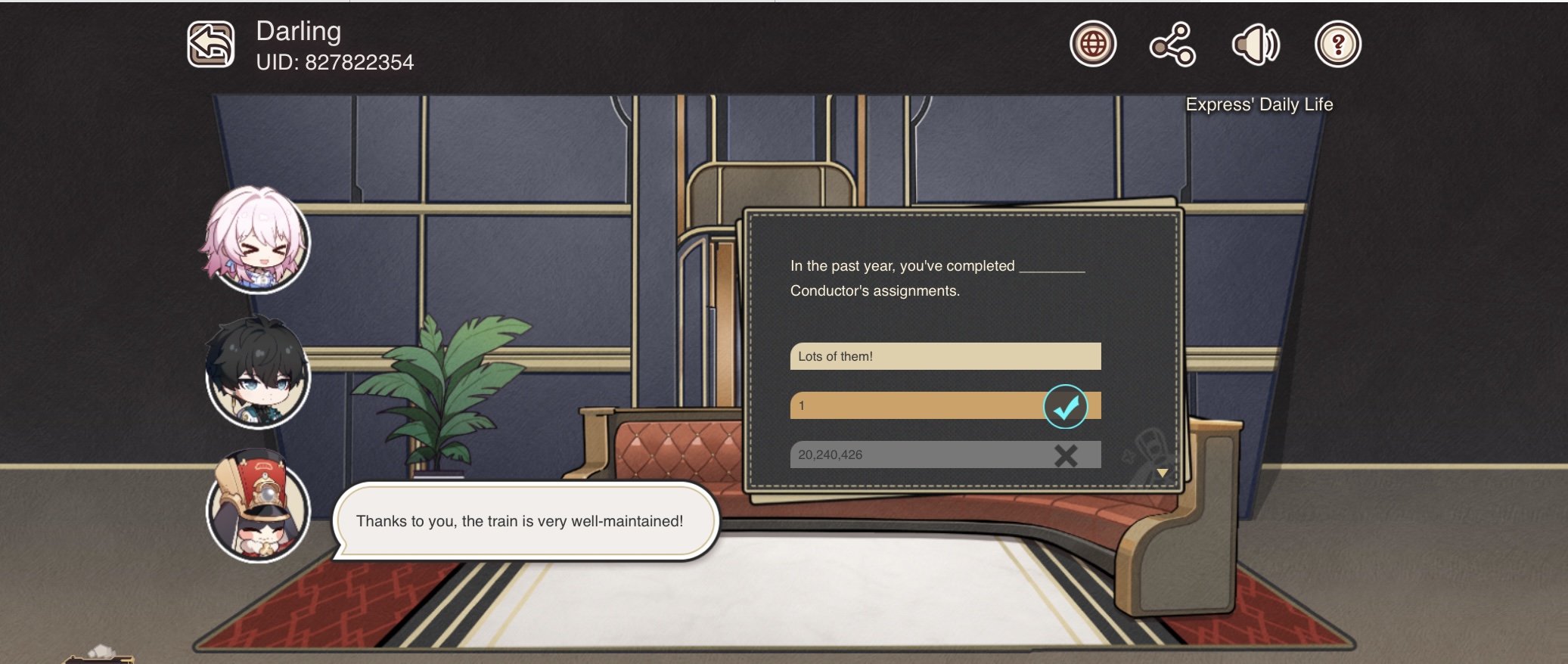 [HSR Web Event] Astral Express Annual Trailblazer Report Honkai: Star ...