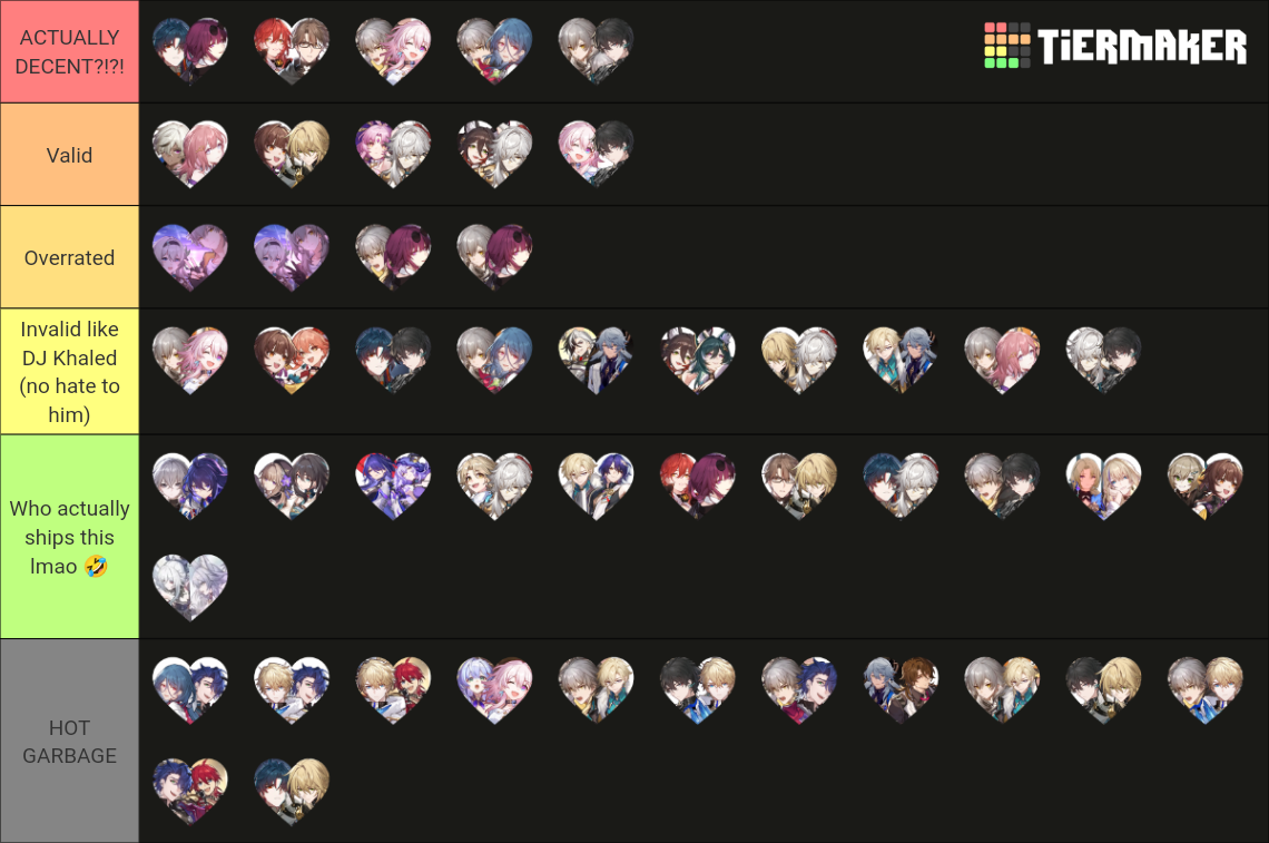 My Updated HSR Ship Tier List (imagine disagreeing 🤣🤣🤣) Honkai: Star ...