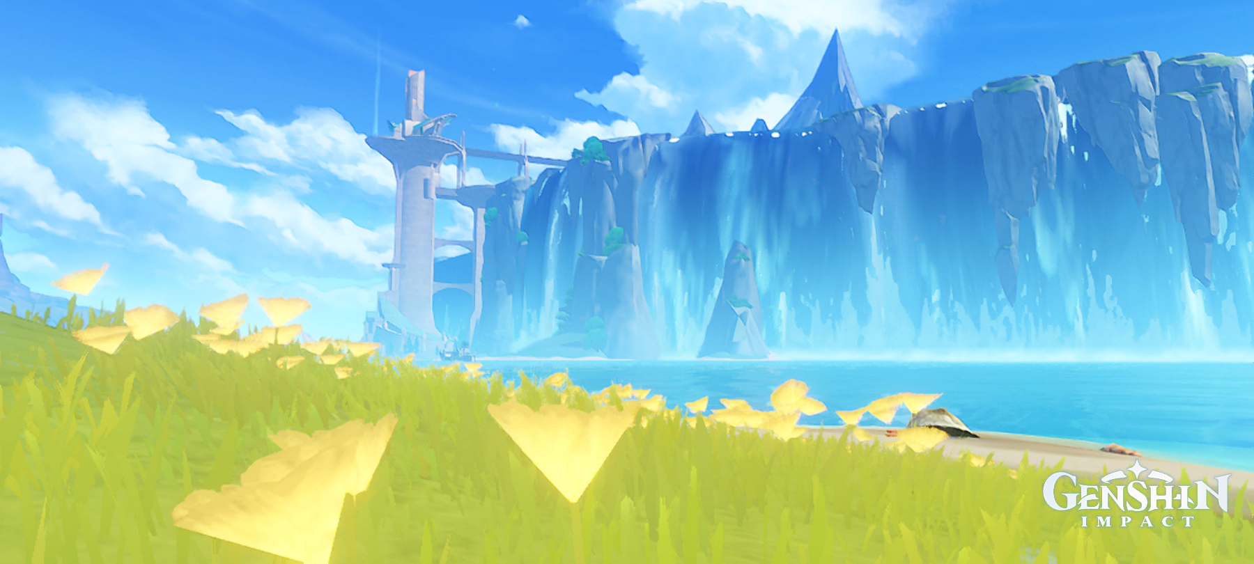 View of Romaritime Harbor from Petrichor 📸 Genshin Impact | HoYoLAB