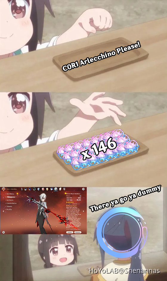 How my pull for Arlecchino went: Genshin Impact | HoYoLAB