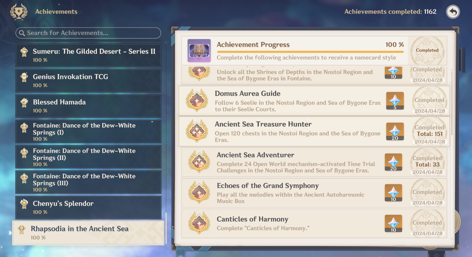 Exploration complete Genshin Impact | HoYoLAB