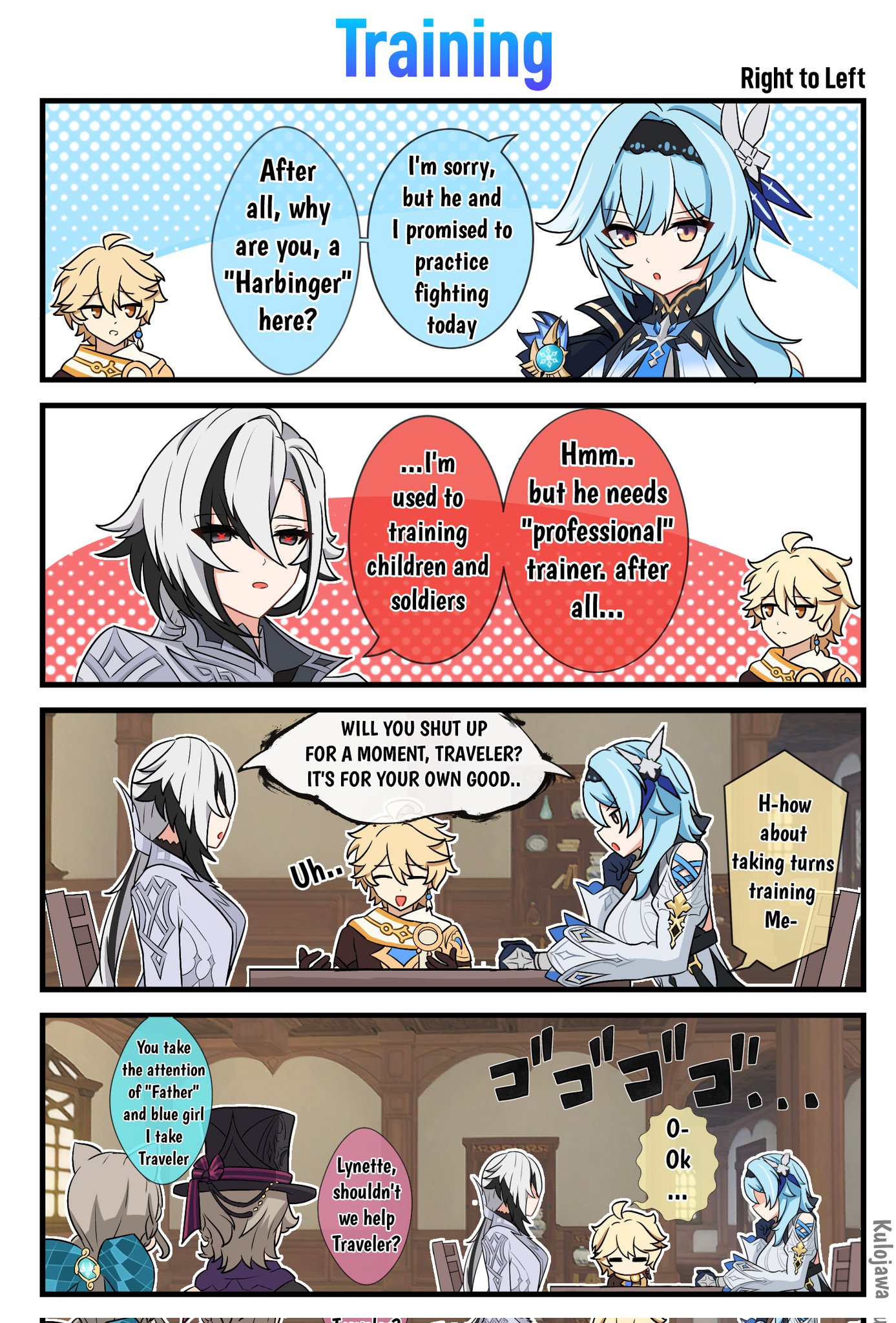 Eula and Arlecchino meeting Genshin Impact | HoYoLAB