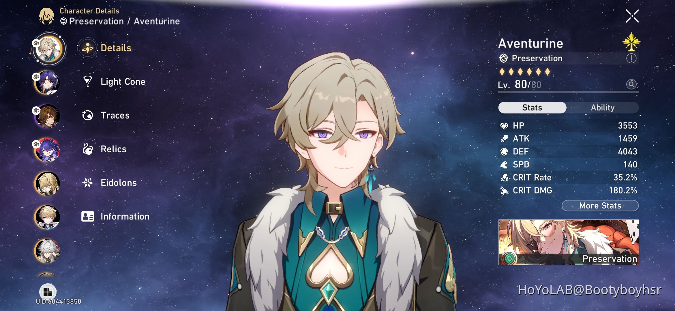 Aventurine E4S1 build update Honkai: Star Rail | HoYoLAB