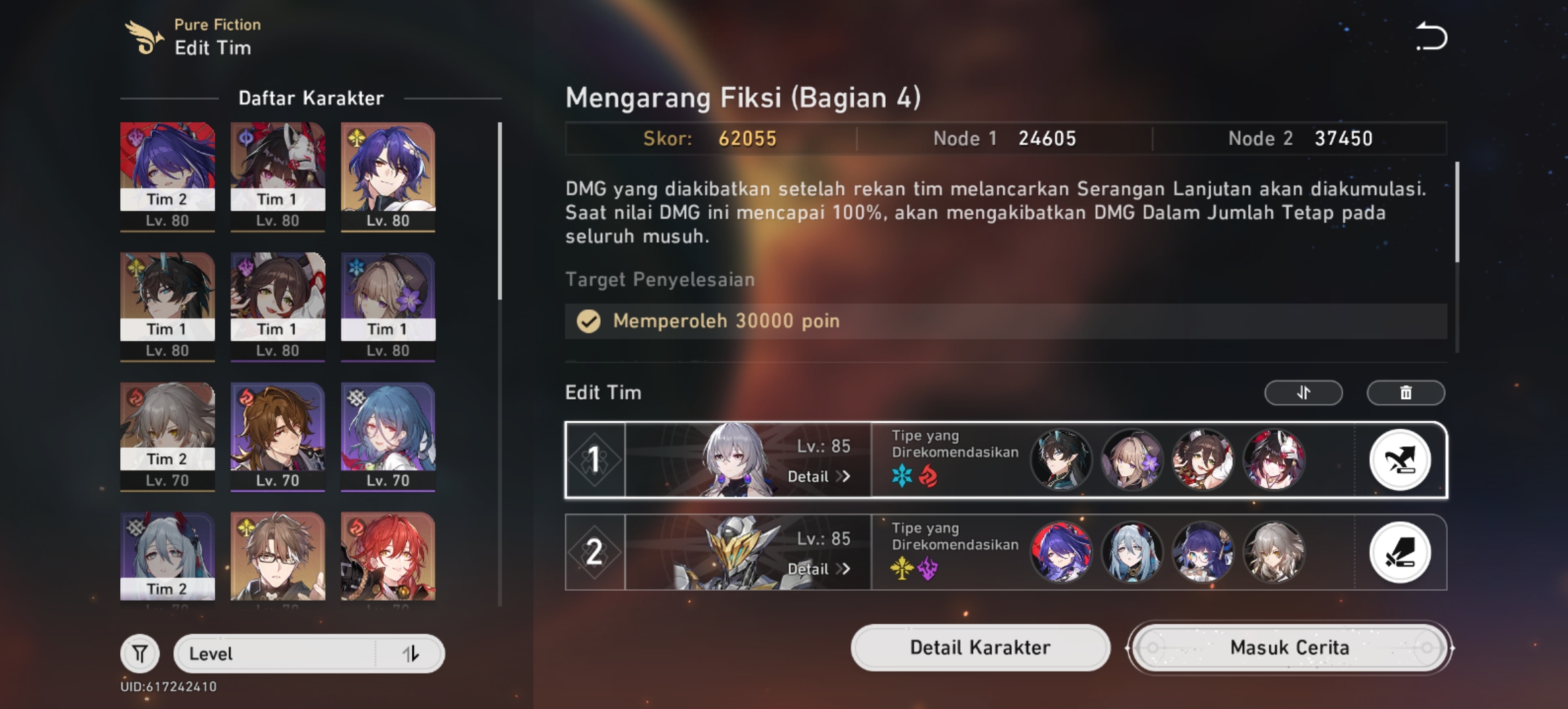 gak ngotak cuy bos moc masuk pure fuction tebel anjir tapi bersyukur masih bisa full star😌 ...