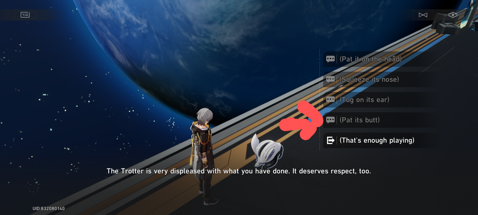 Um why this is an option 💀? hello star rail explain this 😐. Honkai ...