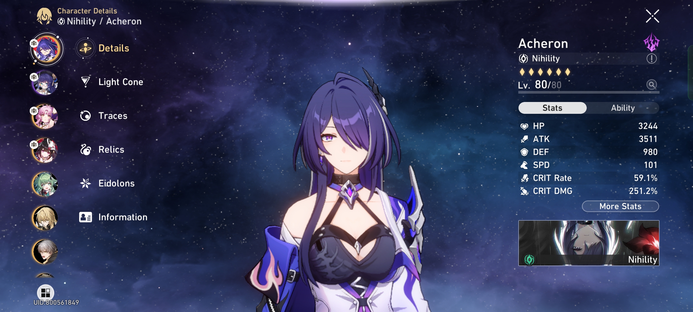 rate my acheron 1-10. Finally done building her! Honkai: Star Rail ...