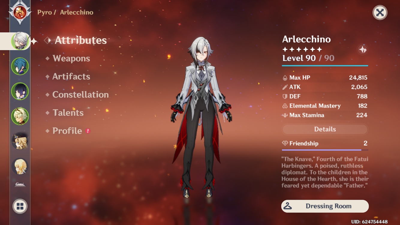 My current Arlecchino build and teams! Genshin Impact | HoYoLAB