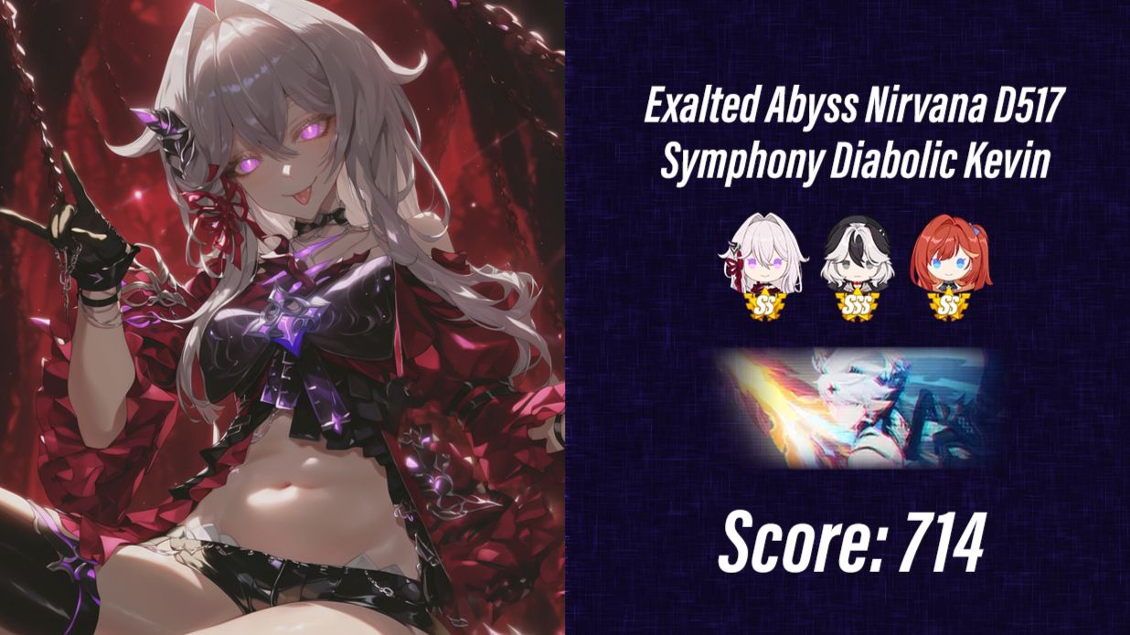 EX Abyss Nirvana - Symphony Diabolic Kevin D517 (714 Pts) MPS (SS0)/VB (SSS)/FL (SS0) Honkai ...