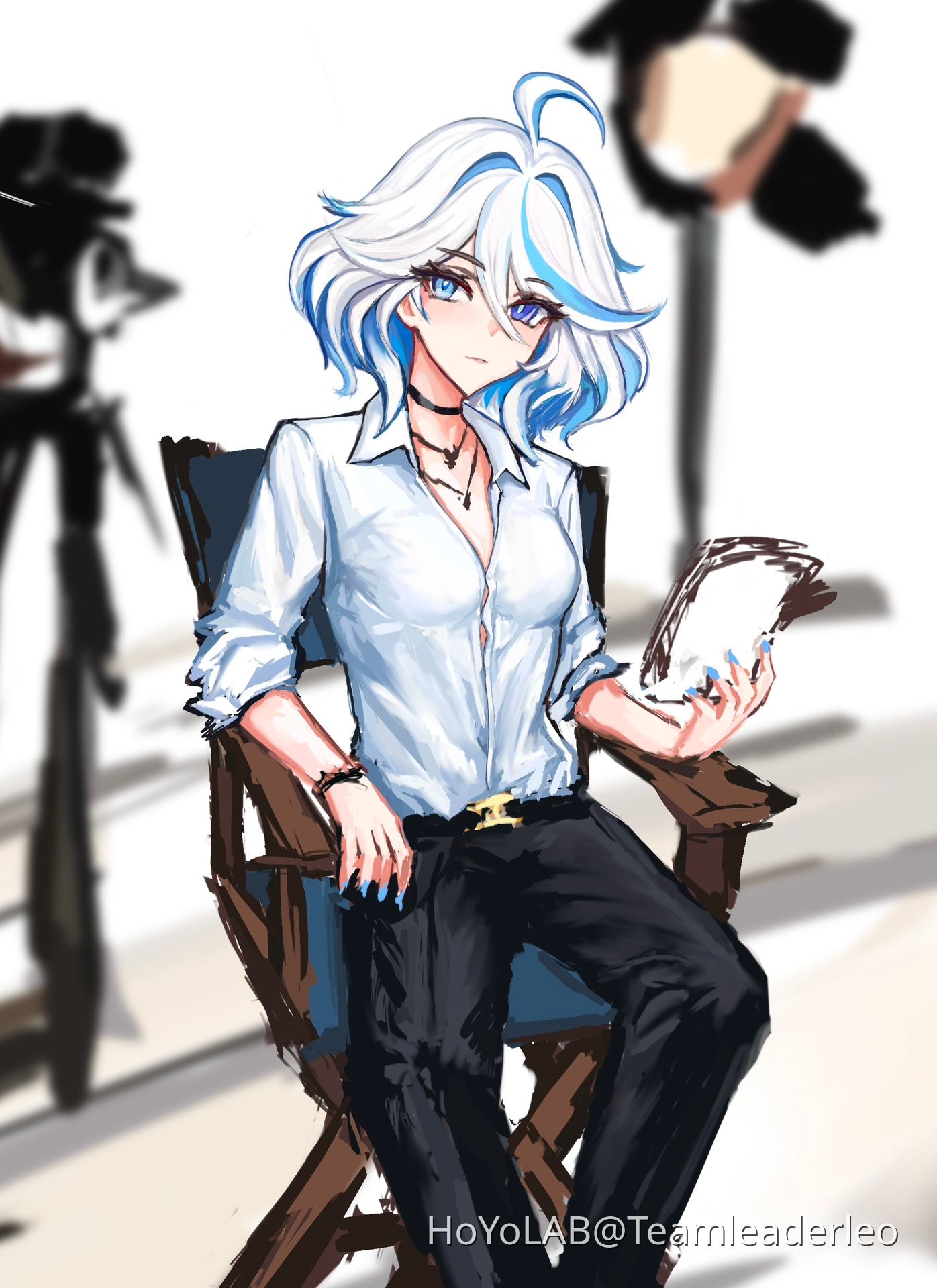 I drew Furina as a modern director Genshin Impact | HoYoLAB