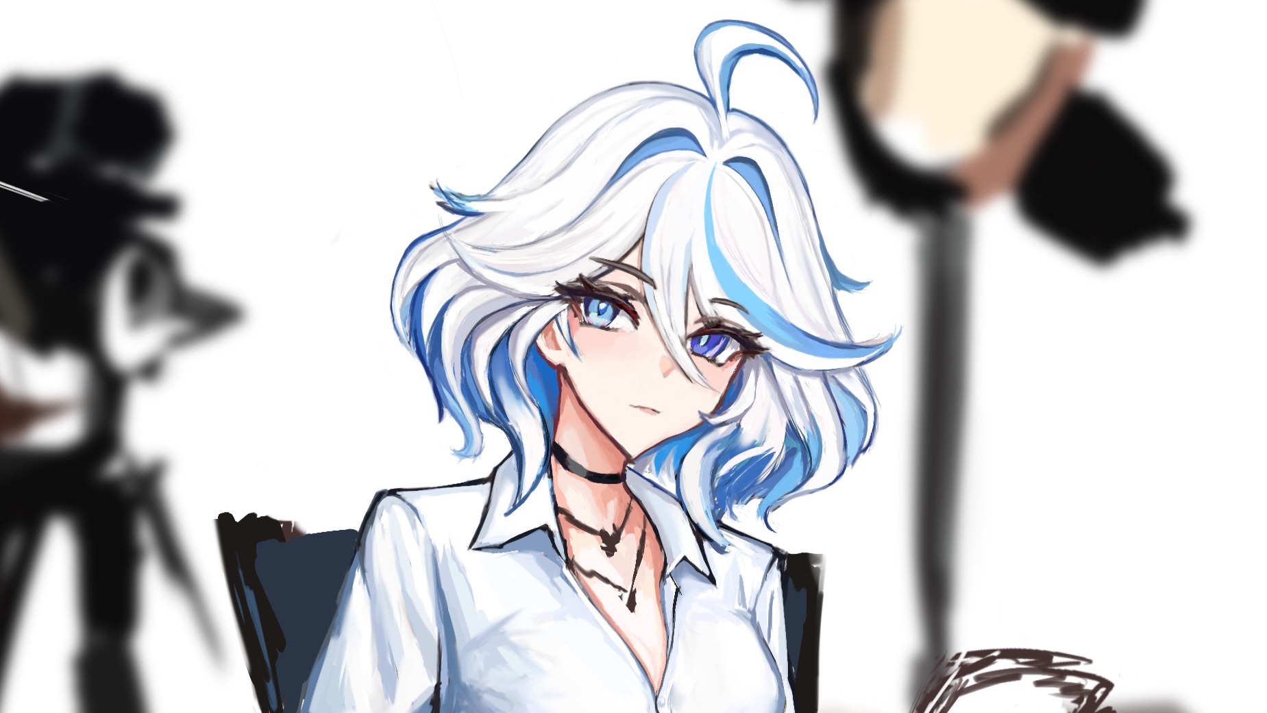 I drew Furina as a modern director Genshin Impact | HoYoLAB