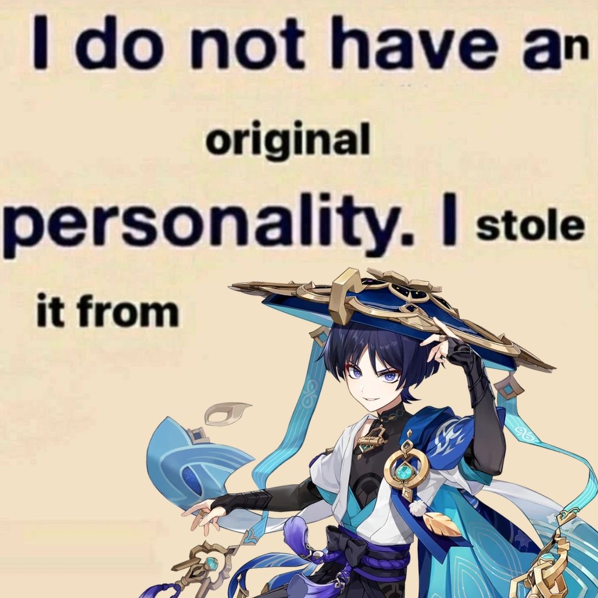 Scaramouche/wanderer memes for badge Genshin Impact | HoYoLAB