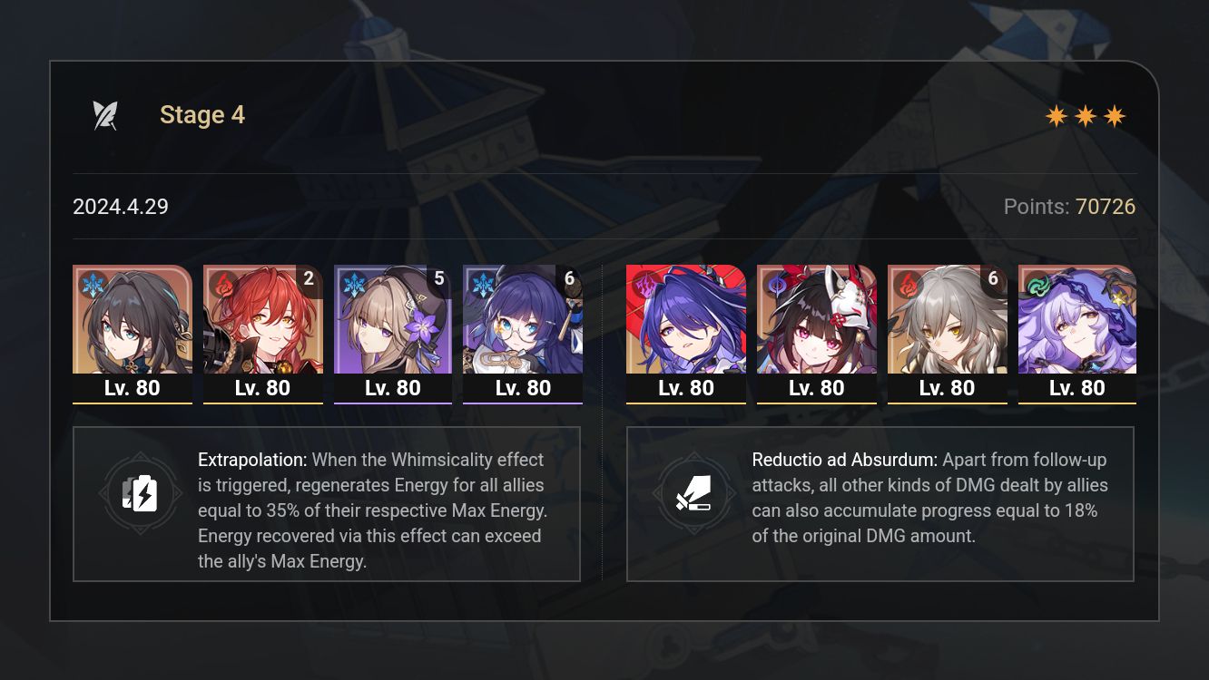 Standard Follow Up and Acheron Ult Team Honkai: Star Rail | HoYoLAB