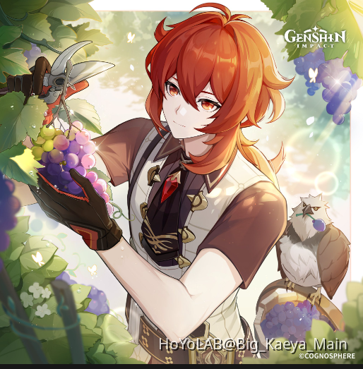 💖For the Diluc fan badge. And Happy Birthday Diluc!! Genshin Impact ...