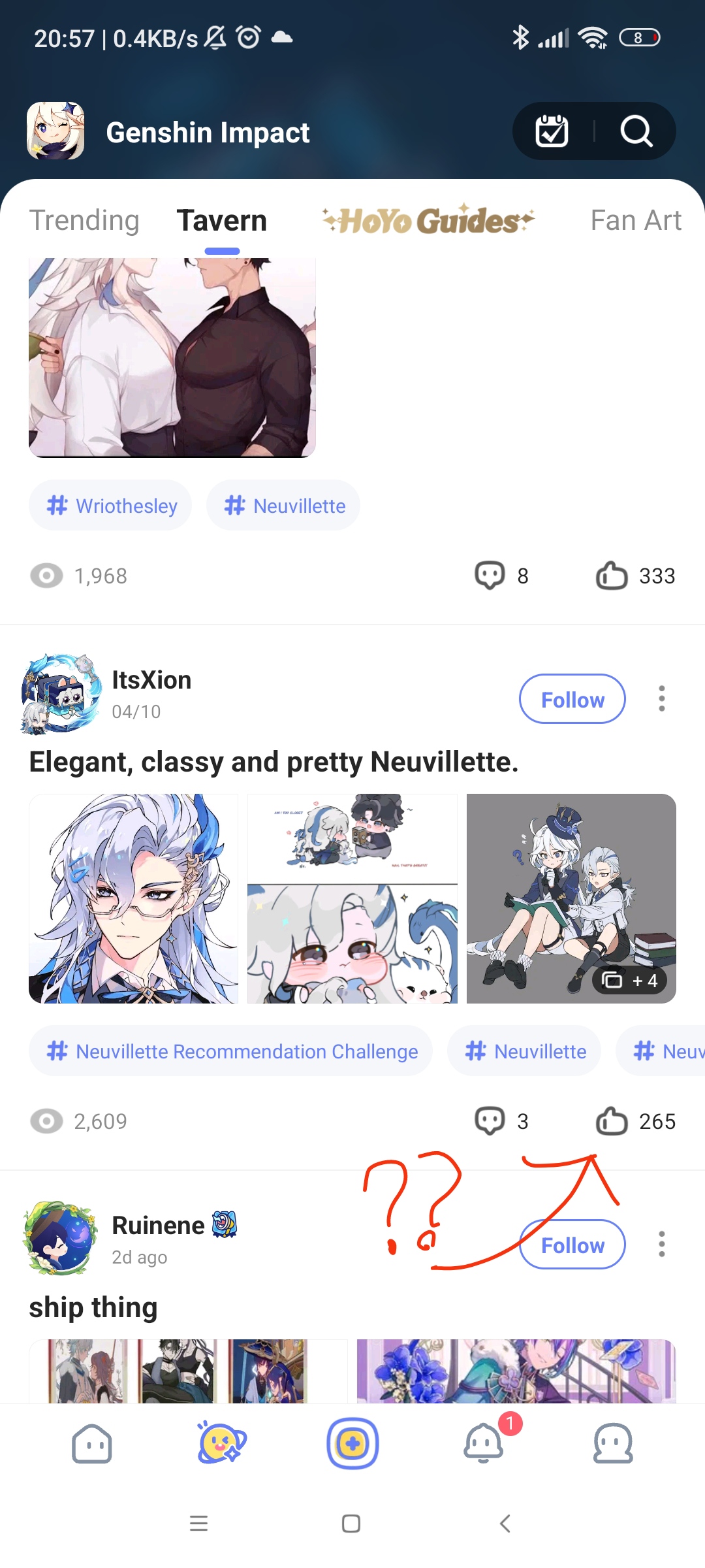 Is it just me or did the reaction thingy majiningy disappear Genshin ...