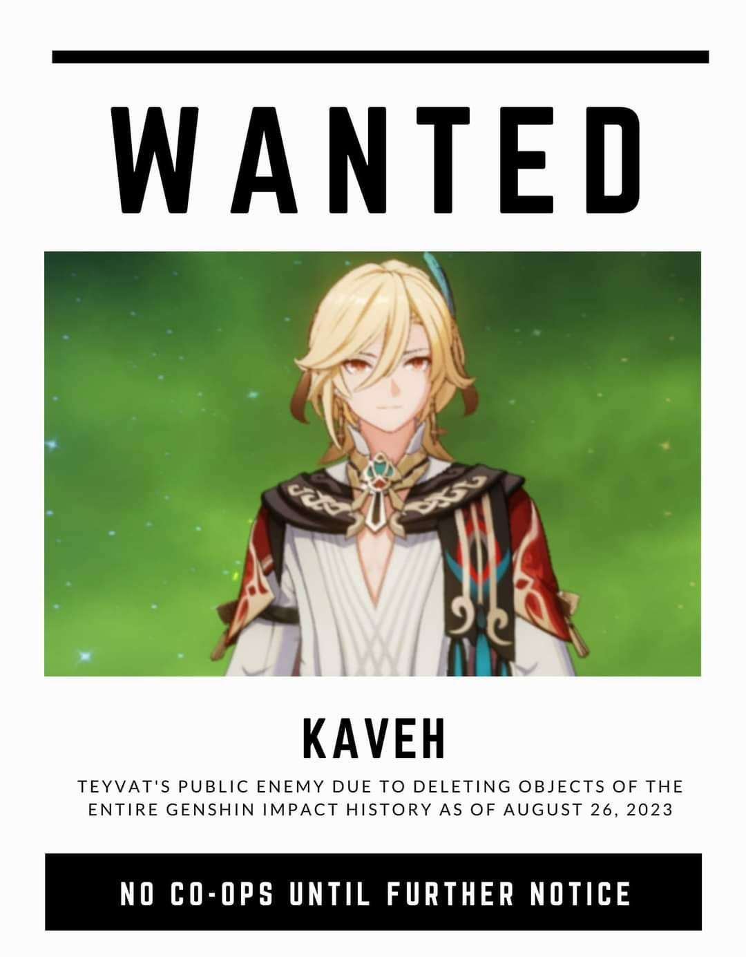 it's been a year Kaveh Genshin Impact | HoYoLAB