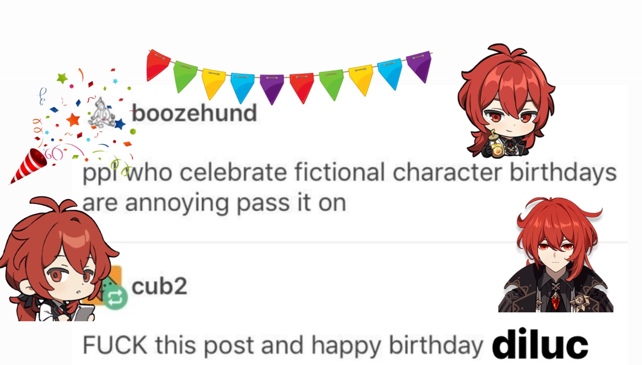 HAPPY DILUC BIRTH Genshin Impact | HoYoLAB