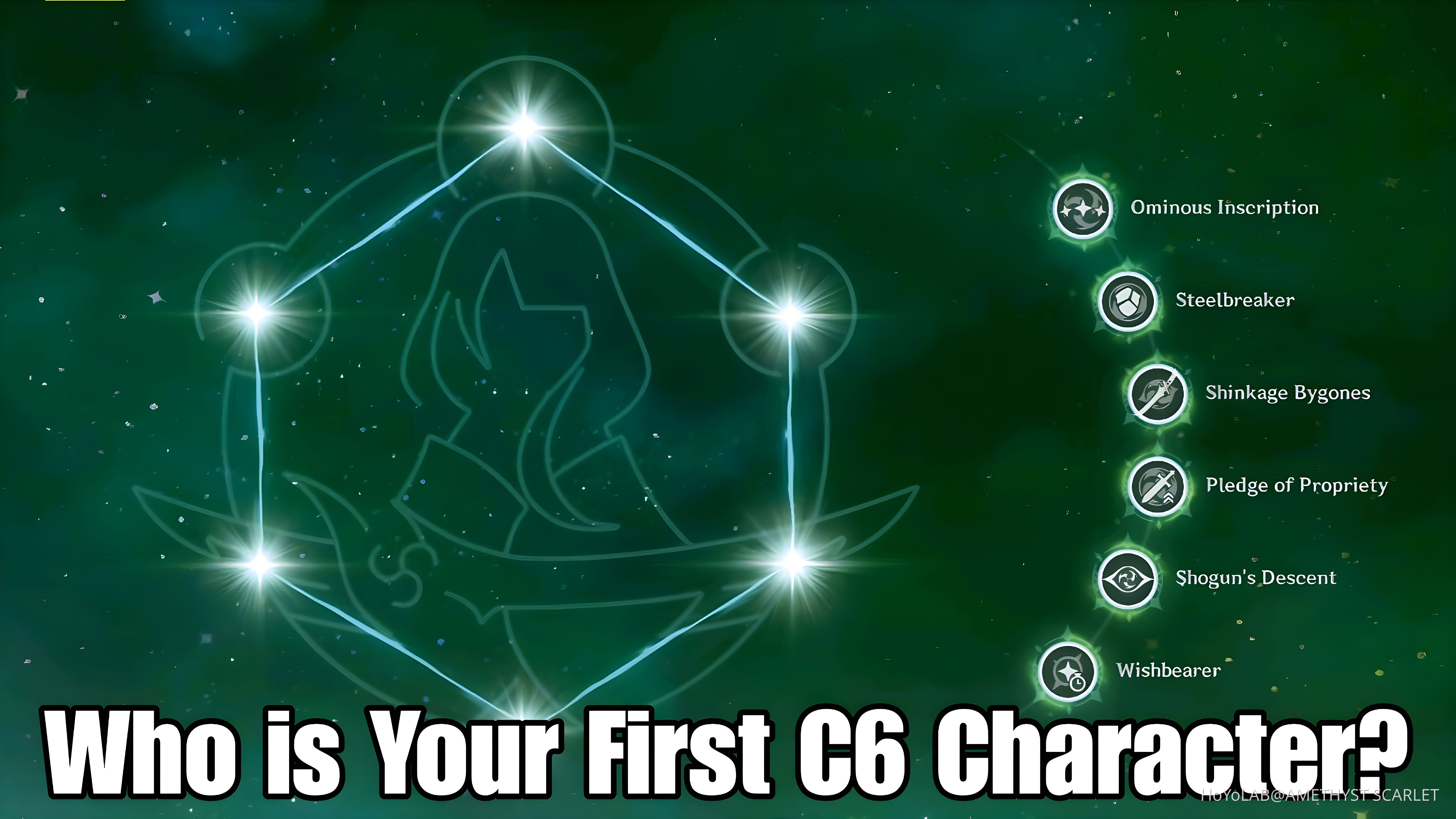 [ 🌟 ] Who's Your First C6 Character?! Genshin Impact | HoYoLAB
